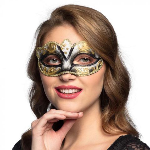 Venetiaans masker venice - zwart kopen? | Oeteldonkstijl